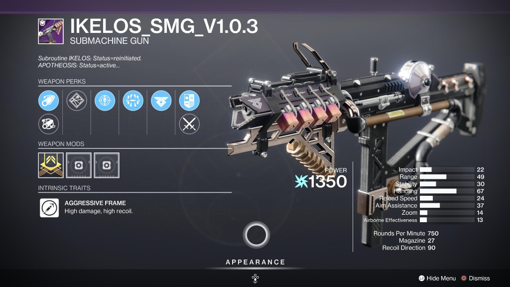 Destiny 2 Ikelos 1.3 SMG God Rolls For PVP and PVE - GINX TV