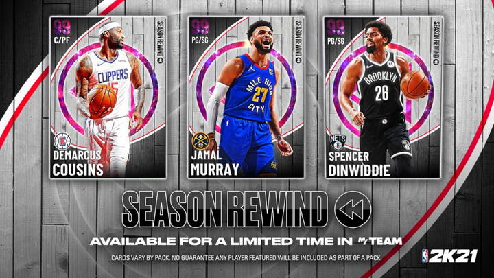 NBA 2K21 MyTeam: Limited Edition Seasons Rewind Pack - GINX TV