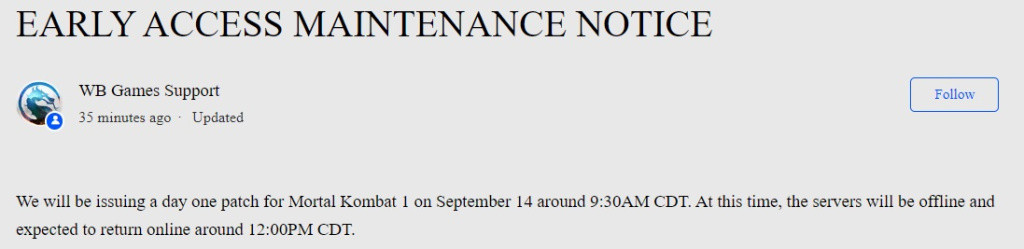 Mortal Kombat 1 Servers Down? Check Server Status (2024) - GINX TV