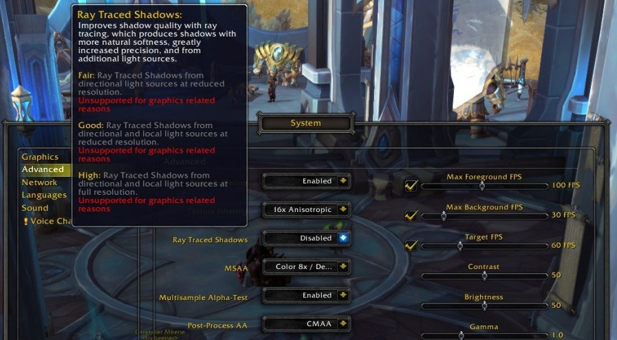 World of Warcraft: Shadowlands Ray Tracing settings spotted - GINX TV