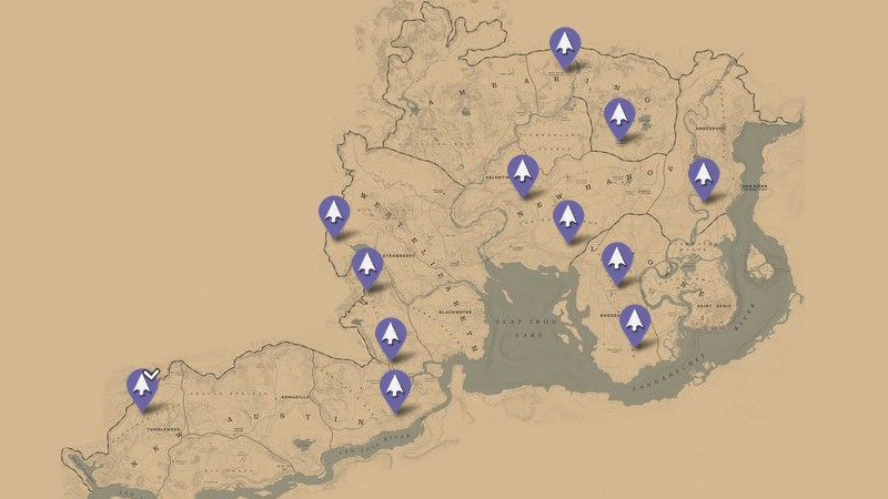 Red Dead Online Arrowhead Locations - GINX TV