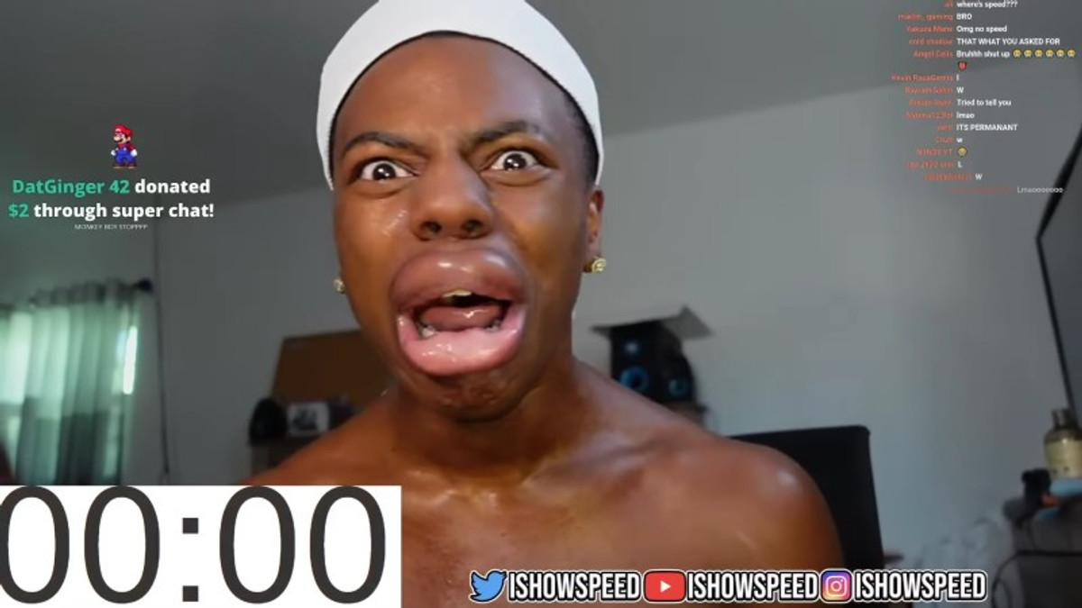 IShowSpeed Tries Kylie Jenner TikTok Lip Challenge, Immediately Regrets ...