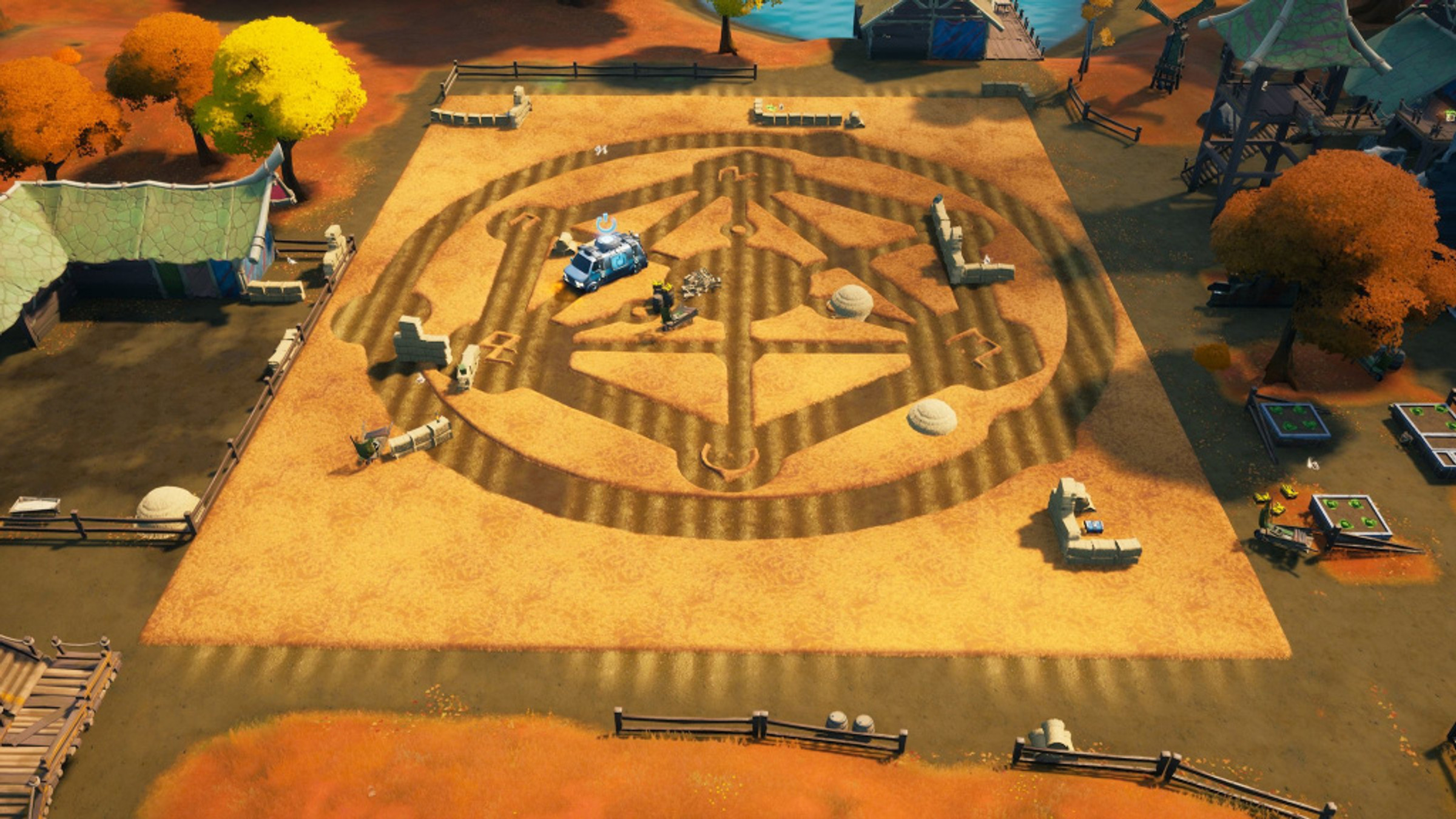 Fortnite Crop Circle locations: How to place warning signs - GINX TV