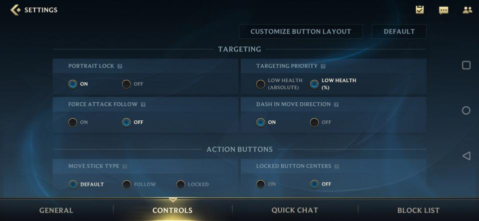 Wild Rift best controller settings: Button layout, targetting ...
