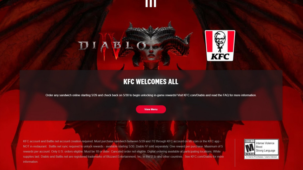 Diablo 4 KFC Launch Promo: Dates, Items, QR Codes & More - GINX TV