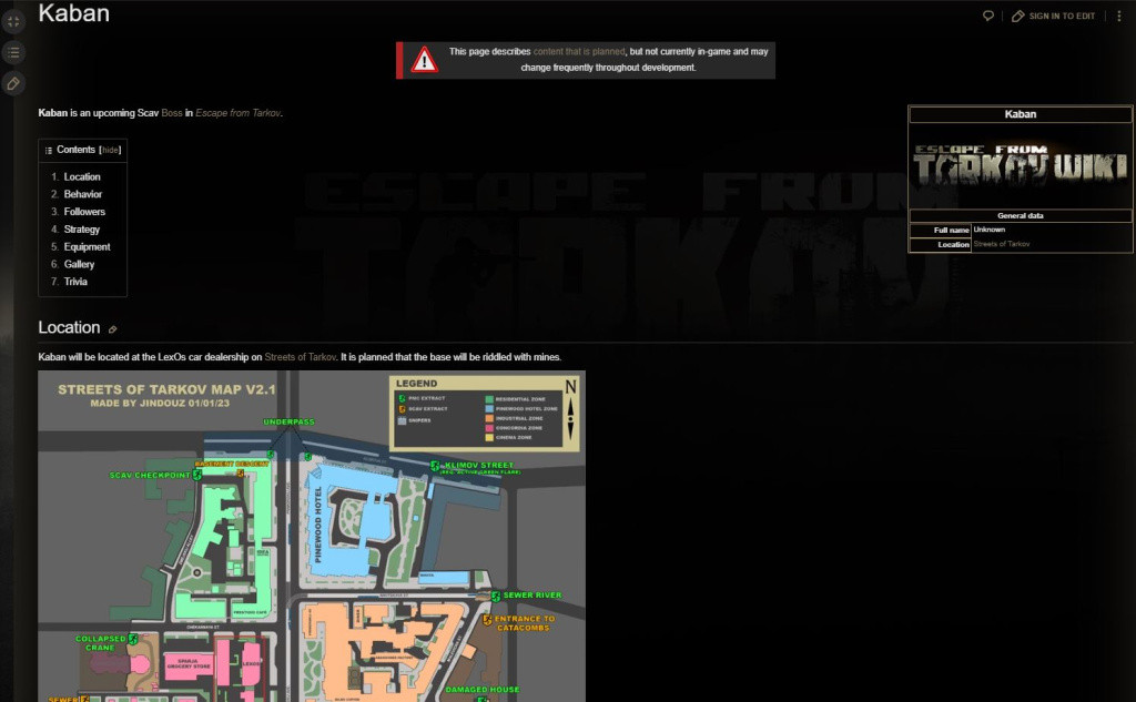 Escape from Tarkov Scav Boss Kaban: Location, Weapons & More - GINX TV