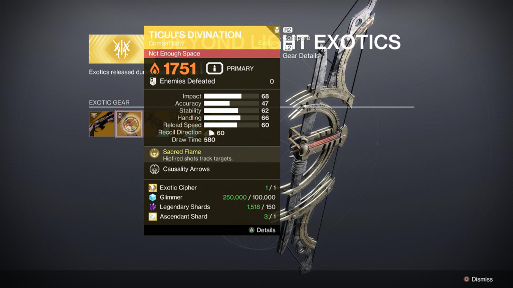 Destiny 2 Exotic Cipher: How To Get and Use - GINX TV