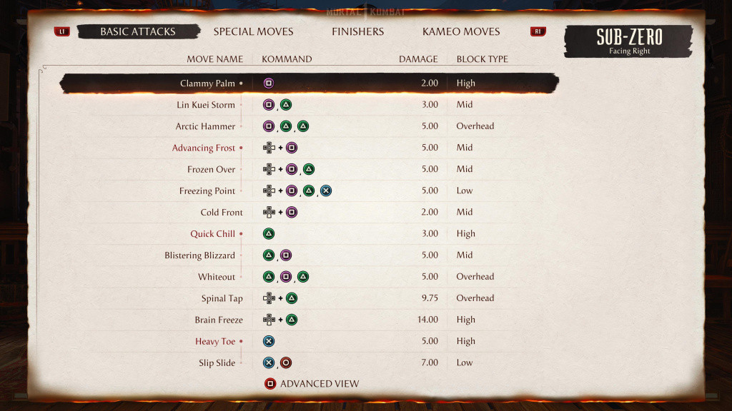 Mortal Kombat 1 Sub-Zero Move List, Fatality & Brutality Inputs - GINX TV