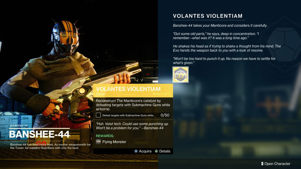 How to get the Manticore Exotic SMG in Destiny 2 - GINX TV