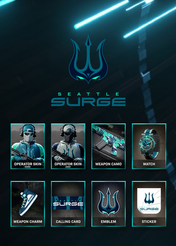 CDL 2021 Team Packs: Operator skins, weapon camo, watch, weapon charm ...