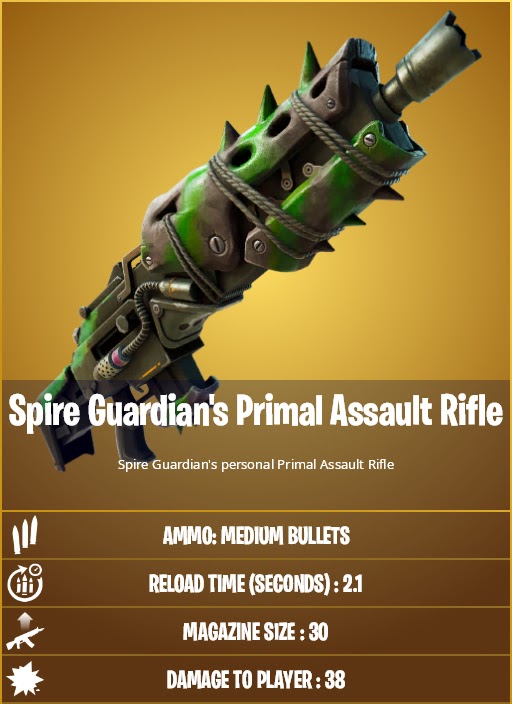 Fortnite Spire Guardian’s Primal Assault Rifle: How to get, stats, and ...