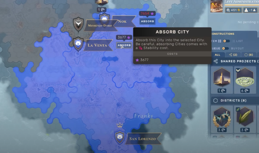 Humankind Outpost: How to attach to Cities and downgrade City to ...